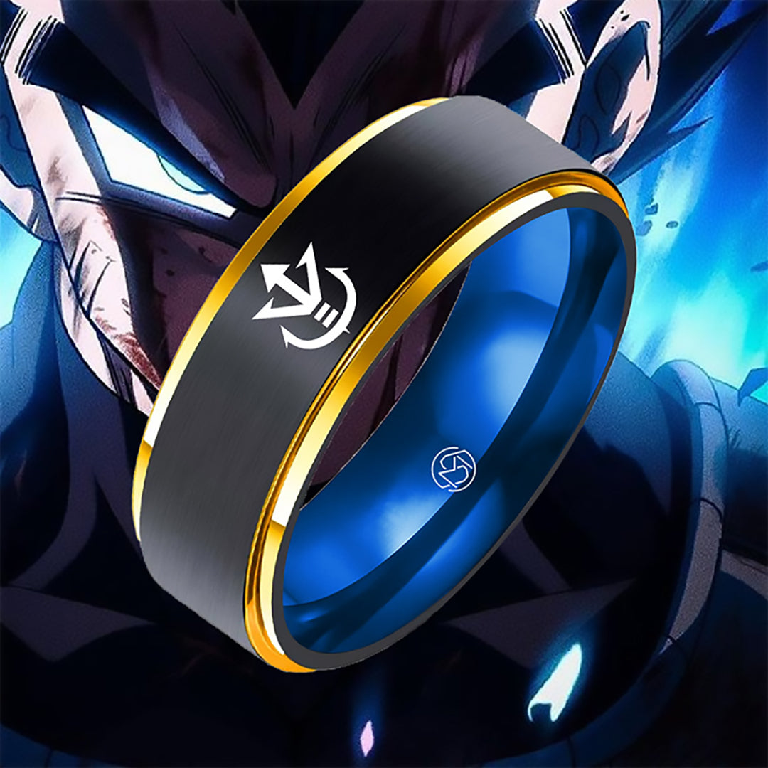 DBZ Vegeta 18K Gold Tungsten Ring – MugenSense
