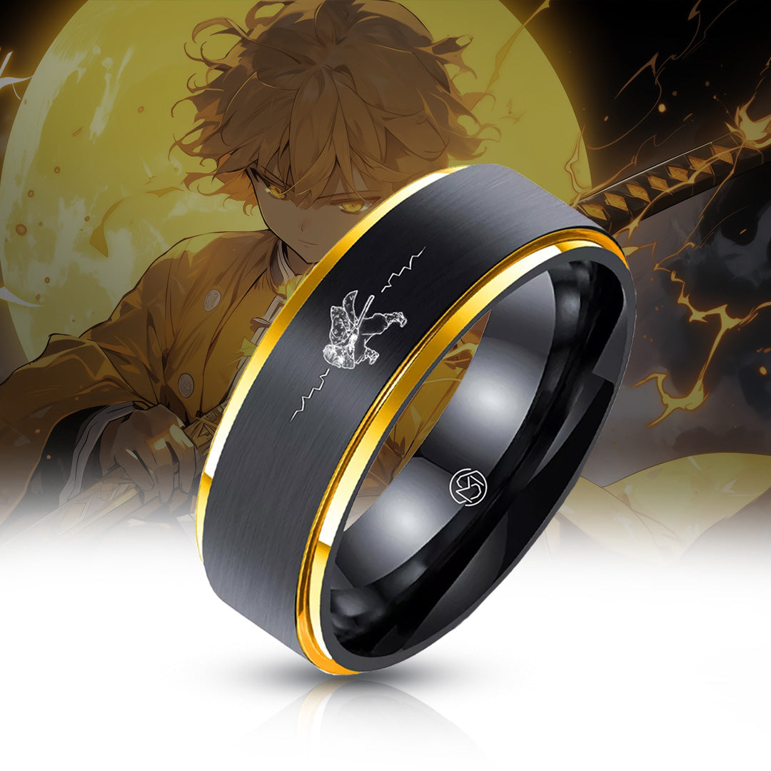 Zenitsu 18K Gold Tungsten Ring – MugenSense